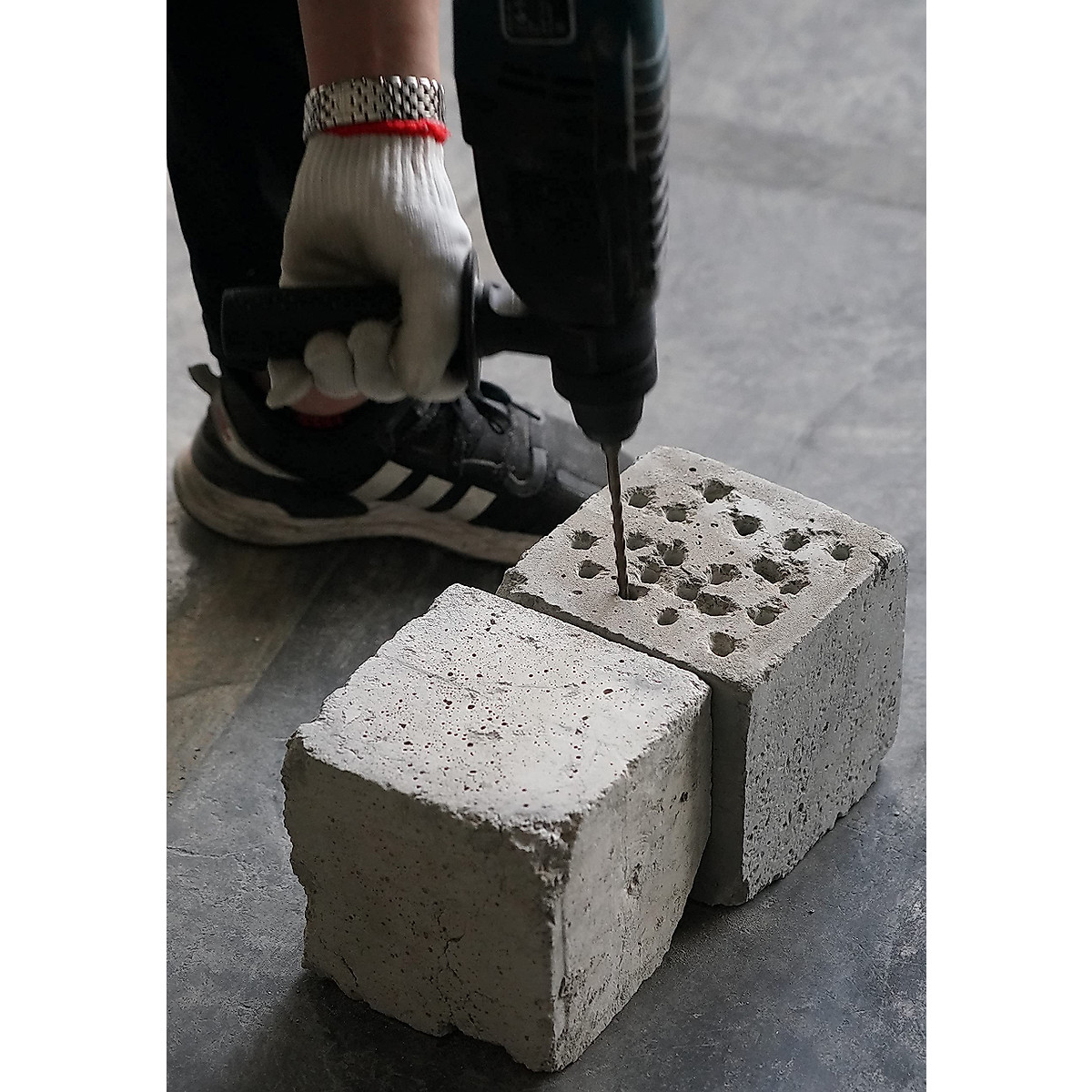 KHCRAFT SDS-plus Rotary Hammer Drill Bits 5/16 In. x 6 In. 10-Piece Rock Carbide Tip 4-Cutter for Brick, Cemet, Stone & Concrete