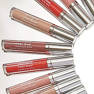 Neutrogena Hydro Boost Moisturizing Lip Gloss, Hydrating Non-Stick and Non-Drying Luminous Tinted Lip Shine with Hyaluronic Acid to Soften and Condition Lips, 50 Radiant Rose, 0.10 oz