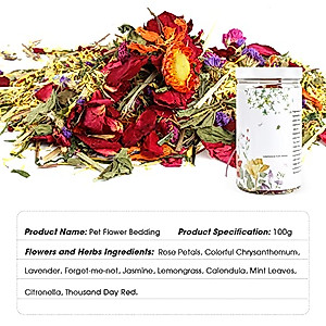 Hamster Bedding- Handmade Natural Flower Guinea Pig Bedding - for Squirrels, Guinea Pigs, Rabbits, Chinchillas, Prairie Dogs, Degus, Hamsters, Gerbils & Other Small Pets