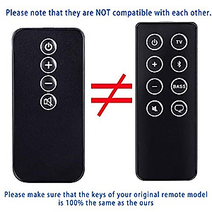 CHUNGHOP Bluetooth Remote Control Compatible with Bose Solo 5 10 15 Series ii TV Sound System 732522-1110 418775 TV Soundbar System, for Bose Solo Series II TV Speaker Remote (with CR2025 Battery)