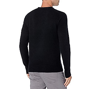 Amazon Essentials Men's Long-Sleeve Soft Touch V-Neck Sweater, Black, X-Large