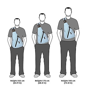 KL928 Canvas Sling Bag - Small Crossbody Backpack Shoulder Casual Daypack Rucksack for Men Women(Large Version)