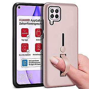 WenTian Huawei P40 Lite/Nova 6SE Case, CaseExpert® Shockproof Rugged Impact Armor Hybrid Kickstand with Handle Protective Cover Case for Huawei P40 Lite/Nova 7i / Nova 6 SE Rose Gold