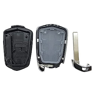 vurbemes Replacement Key Fob Cover Case fit for Cadillac SRX XT4 ATS CTS XTS Keyless Entry Key Fob HYQ2AB, HYQ2EB