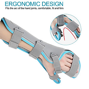 Wrist Support Brace Splint, Carpal Tunnel Arm Support Stroke Resting Hand Splint Night Immobilizer Muscle Atrophy Rehabilitation For Hand for Tendinitis Sports Injuries Pain