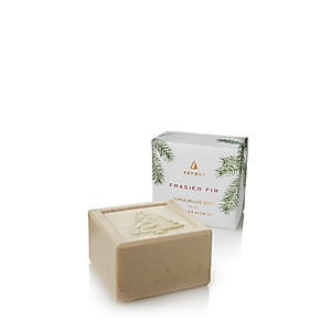 Thymes Frasier Fir Bar Soap - Pine Tree Scented Hand and Body Soap (5.5 oz)