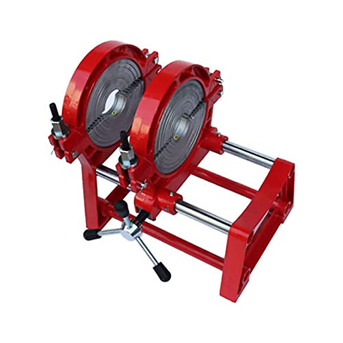 LGXEnzhuo Manually Operated HDPE Butt Fusion Welding Machine 2 Clamps Pipe Fusion Welder Manual PE PP PB PVDF Pipe Hot Melt Machine 110V 63-200mm with Digital display Heater