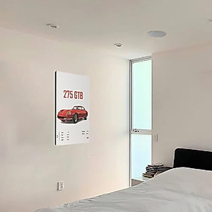 Car Poster Ferrari F40 Supercar Posters Racing Car Canvas Wall Art For Boy's Bedroom SuperCar Wall Decor Frame-style 12x18inch(30x45cm)