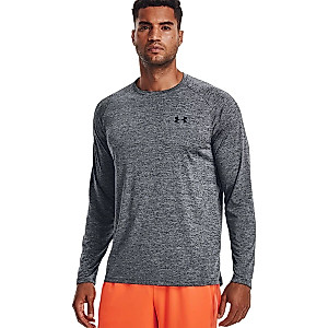 Under Armour Men's Tech 2.0 Long-Sleeve T-Shirt , Pitch Gray (012)/Black , Medium