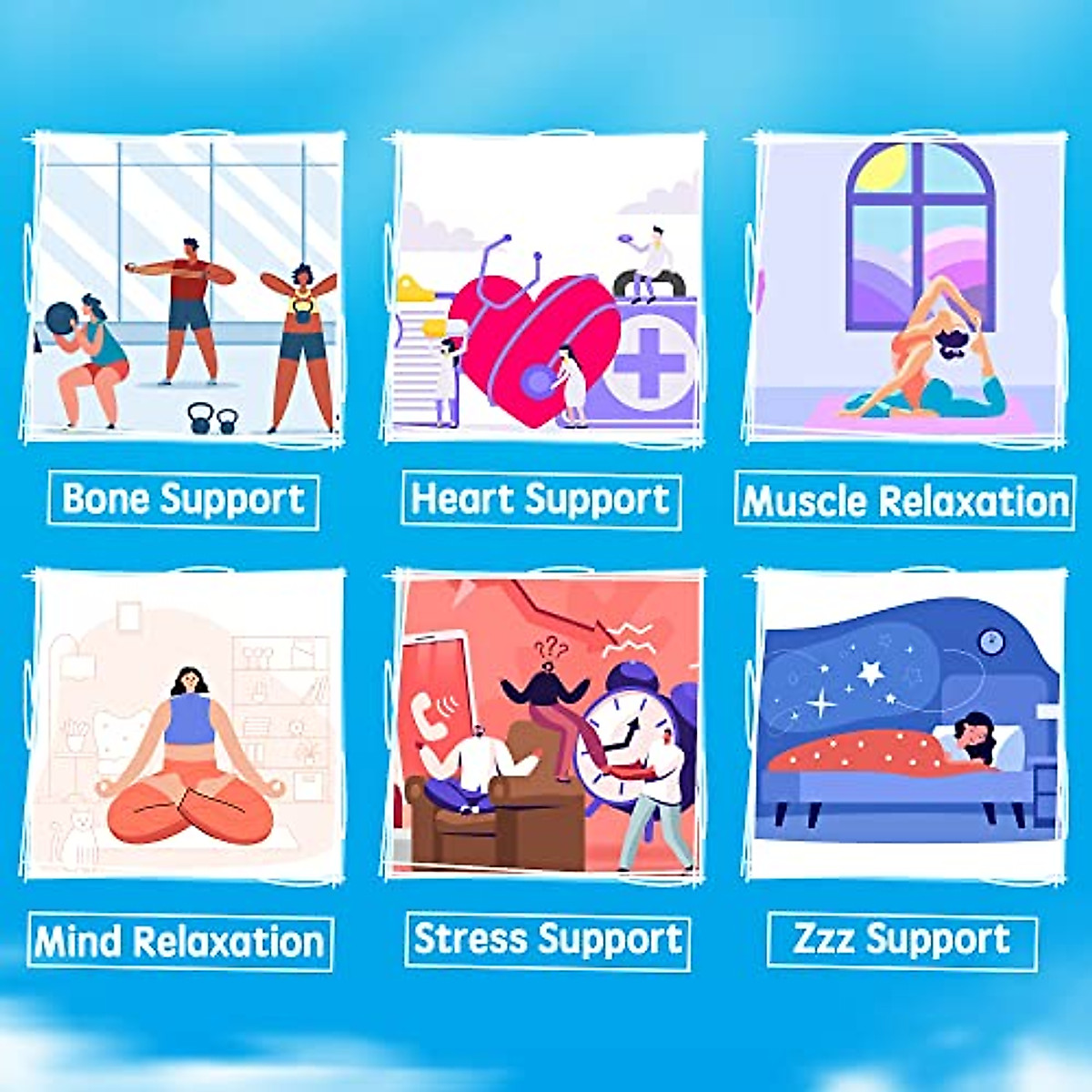 Magnesium Gummies 400mg | as 8 Forms of Magnesium Glycinate, Malate, Citrate, Taurate, Oxide, and More | with Ashwagandha Extract, D3 & B12 Supports for Calm, Zzz, Mood, Muscle Cramp - Vegan 120 Cts