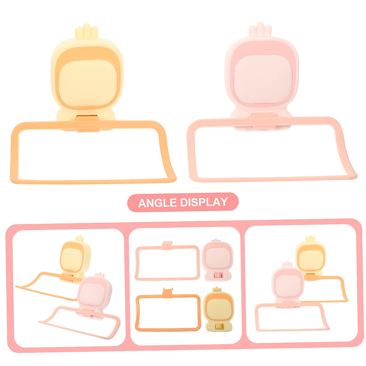 Cabilock 4 Pcs Towel Rack Bath Hand Towel Ring Blanket Ladder Single Towel Bar Towel Storage Wall Towel Bar Kitchen Hand Towel Holder Bathroom Towel Ring No Trace Pp Hanger Individual