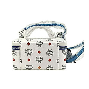MCM Women's White Rockstar Rainbow Spectrum Visetos Vanity Case Box Bag MYZ9SSV60WA
