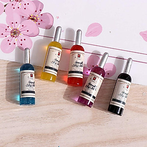 MEMOVAN Toilet Cake Topper 1PC and Miniature Wine Bottles Cake Cupcake Toppers 21PCS, Funny Mini Toilet Toy Dollhouse Cake Decorations for Bachelorette Party Or Birthday 21 and Up Girl Party