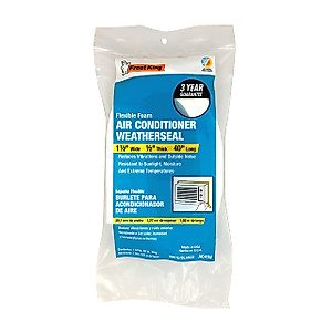 Frost King AC41WA AC Foam Weather Seal, Heavy Duty 1-1/2" W, 1/2" T, 40" L, White
