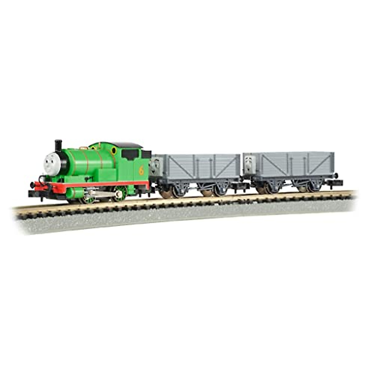 Bachmann Trains - Thomas & Friends™ - Percy and The TROUBLESOME Trucks Ready to Run Electric Train Set - N Scale