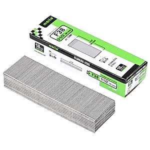 meite 18 Gauge Stainless Steel Brad Nails, 1-1/2 Inch 18GA Brad Nails, 304 Stainless Steel Small Finishing Nail Gun Nails for Pneumatic, Electric Brad Nailer Gun (2,000 Counts)