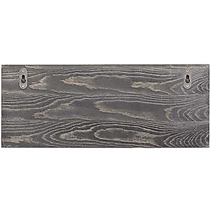 MyGift Wall Mounted Vintage Grey Wood Key Holder Organizer and Coat Rack with 8 Key Hooks and 4 Dual-Hooks