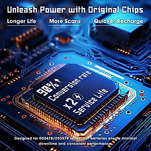 Replacement Battery for Zebra for Symbol DS3478 / DS3578 / LS3478 / LS3578 / MT2000 / MT2070 / MT2090 Handheld Barcode Scanner 21-62606-01 / BTRY-LS34IAB00-00 Compatible with Honeywell 8800