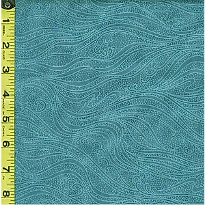 Tonal Blender Fabric - Kona Bay - in The Beginning - Color Wave Movement - by The Half Yard (Ocean - 16)