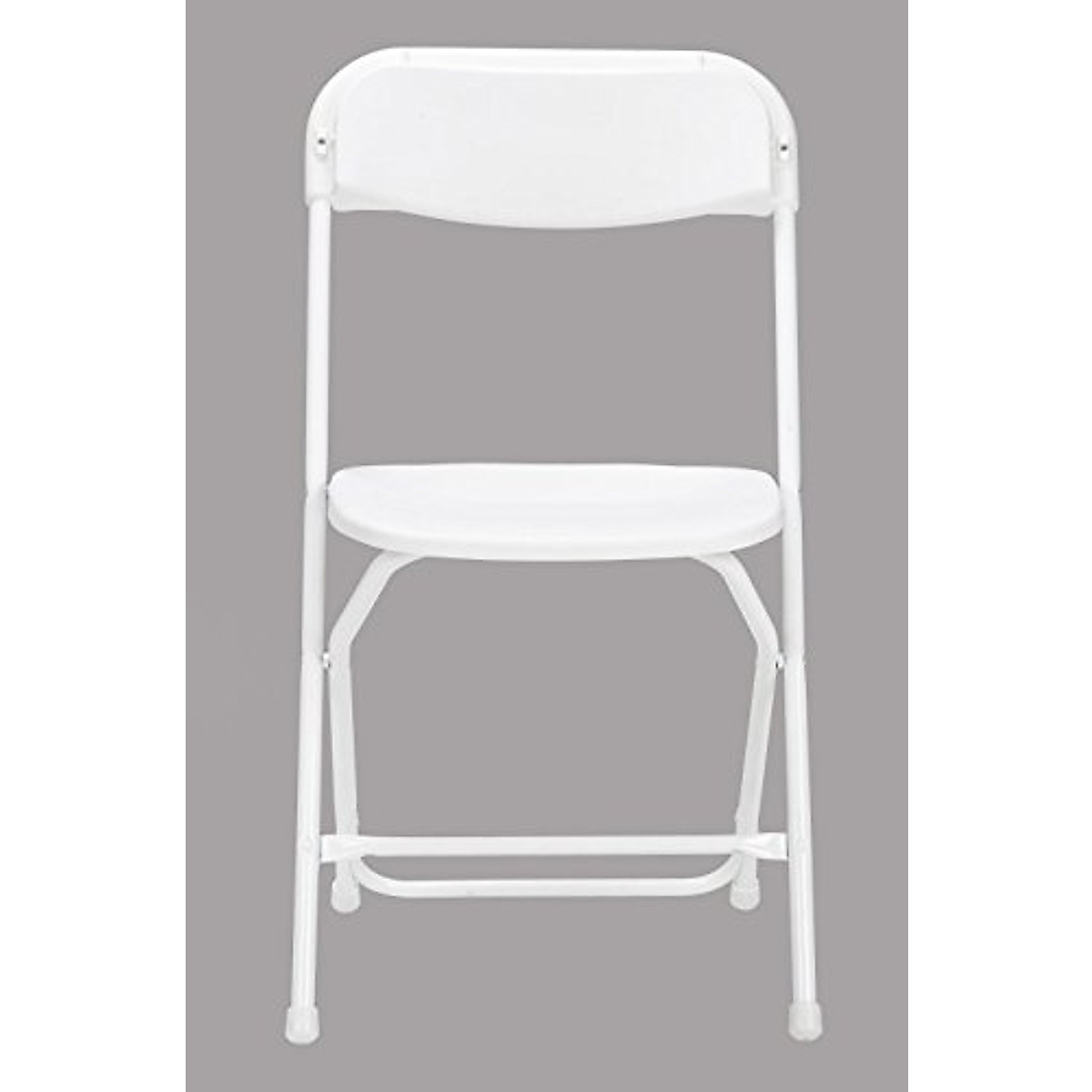 COSCO ZOWN Commercial 300 lb. Use Rate Heavy Duty, Injection Mold Banquet Folding Chair with Comfortable Contoured Back, White, 8 Pack