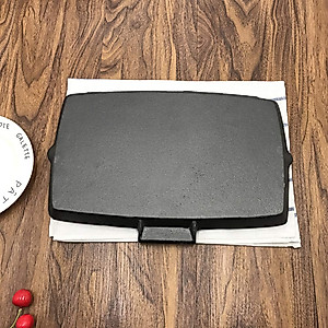 Rectangular Thick Cast Iron Skillet Bbq Grill Pan Stripe Steak Pot Uncoated Non-stick Frying Pan Barbecue Picnic Pot