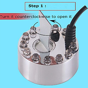 16MM Ultrasonic Mist Maker Water Fogger Ceramics Discs with Replacement Tool, Atomizer Humidifier Accessories Pack of 10