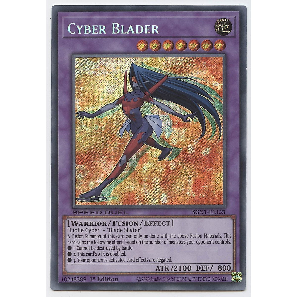 YU-GI-OH! Cyber Blader - SGX1-ENE21 - Secret Rare - 1st Edition