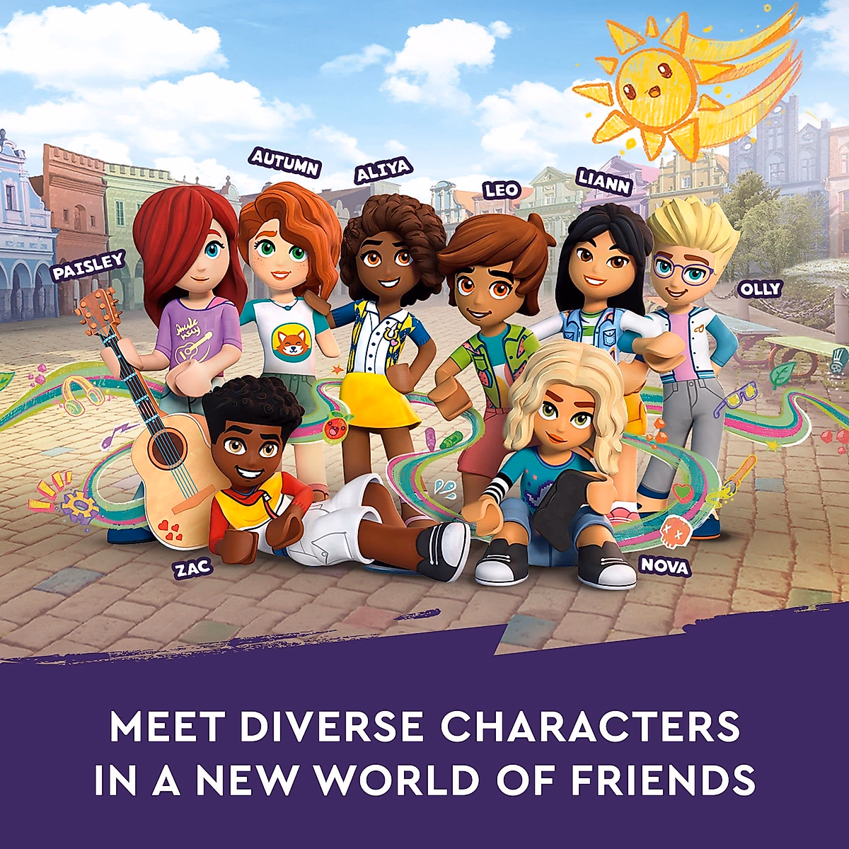 LEGO Friends Mobile Tiny House 41735, Forest Camping Dollhouse Pretend Play Set with Toy Car to Enjoy The Great Outdoors, includes Leo & Liann Friendship Mini-Dolls, Gift Idea for Kids 7 Plus