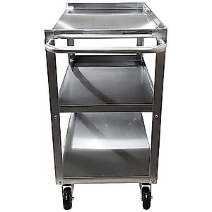Commercial Stainless Steel 3 Shelf Utility Kitchen Metal Cart 28"X18"X33"