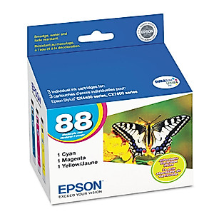 EPSON T088 DURABrite Ultra -Ink Standard Capacity Color Combo Pack (T088520-S) for select Epson Stylus Printers