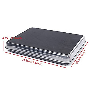 LOYALHEARTDY 440lb Digital Shipping and Postal Scale, with Heavy Duty Stainless Steel Large Platform, Industrial Floor Scale 2 AAA Batteries Include 12.4"X 9.8"