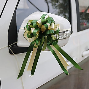 LINGAIXINYUE 24 Pieces 6inch Large Pull Bow Present Wrapping Pull Bow with Ribbon for Christmas Wedding Party Present Baskets Car Decorations