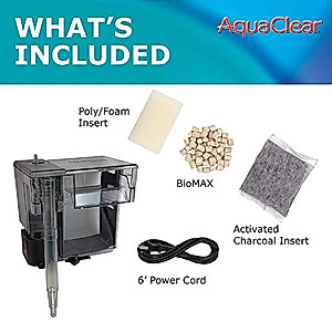 AquaClear 20 Power Filter, Fish Tank Filter for 5- to 20-Gallon Aquariums
