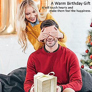 Candles Gifts for Women, Happy Birthday Candles Gifts for Her Mom Sister, 8oz Lavender Scented Candle, Soy Wax Jar Candles Birthday Gift for Friends Men Female Coworker with Wood Gift Box