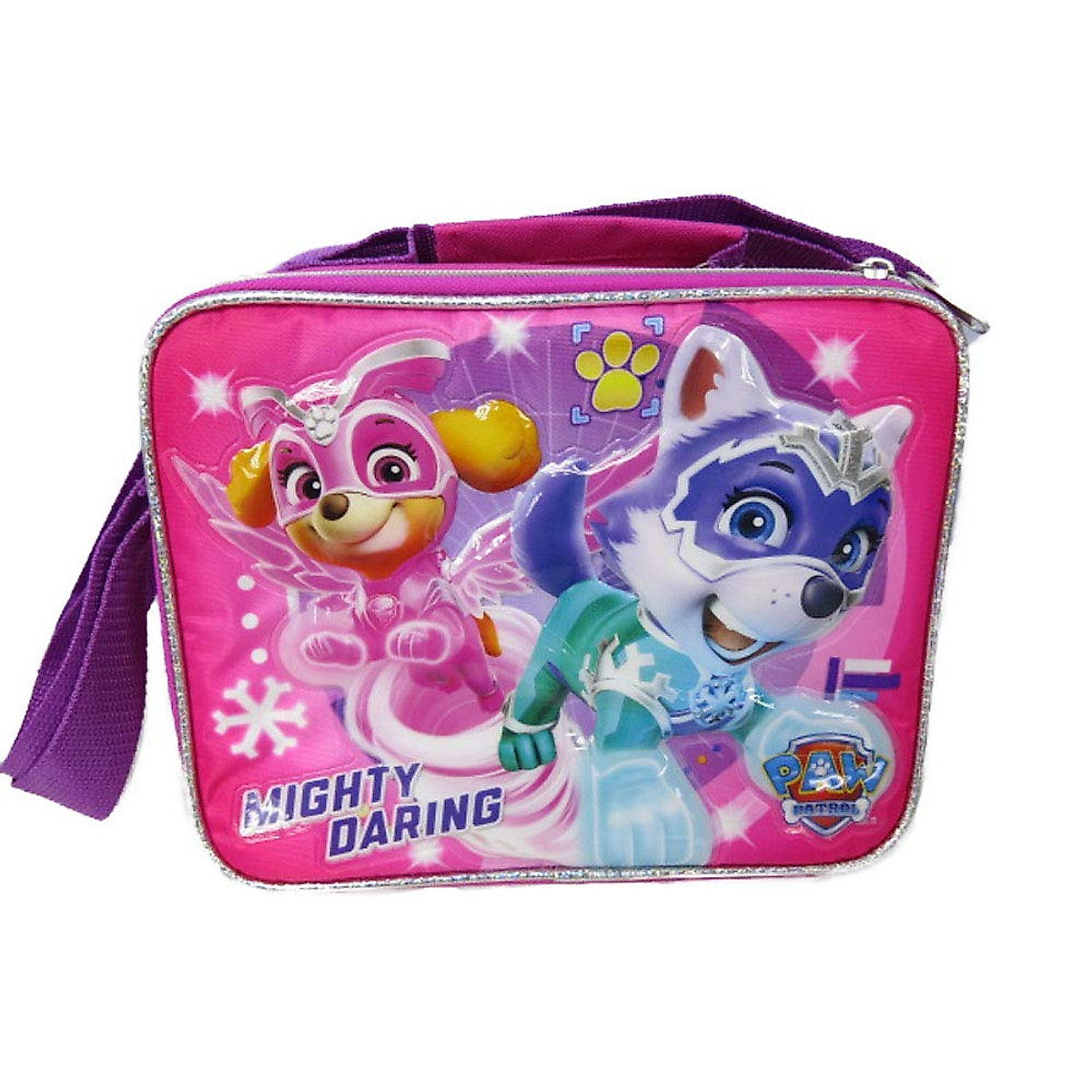 Paw Patrol - Mighty Pups Insulated Lunch Bag with Adjustable Shoulder Straps - Super Hero Puppies - A17306