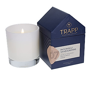 Trapp - No. 7 Patchouli Sandalwood - 7 oz. House Box Candle - Aromatic Home Fragrance with Earthy Scent of Asiatic Patchouli, Sandalwood, & Cedar Notes - Petrolatum Wax