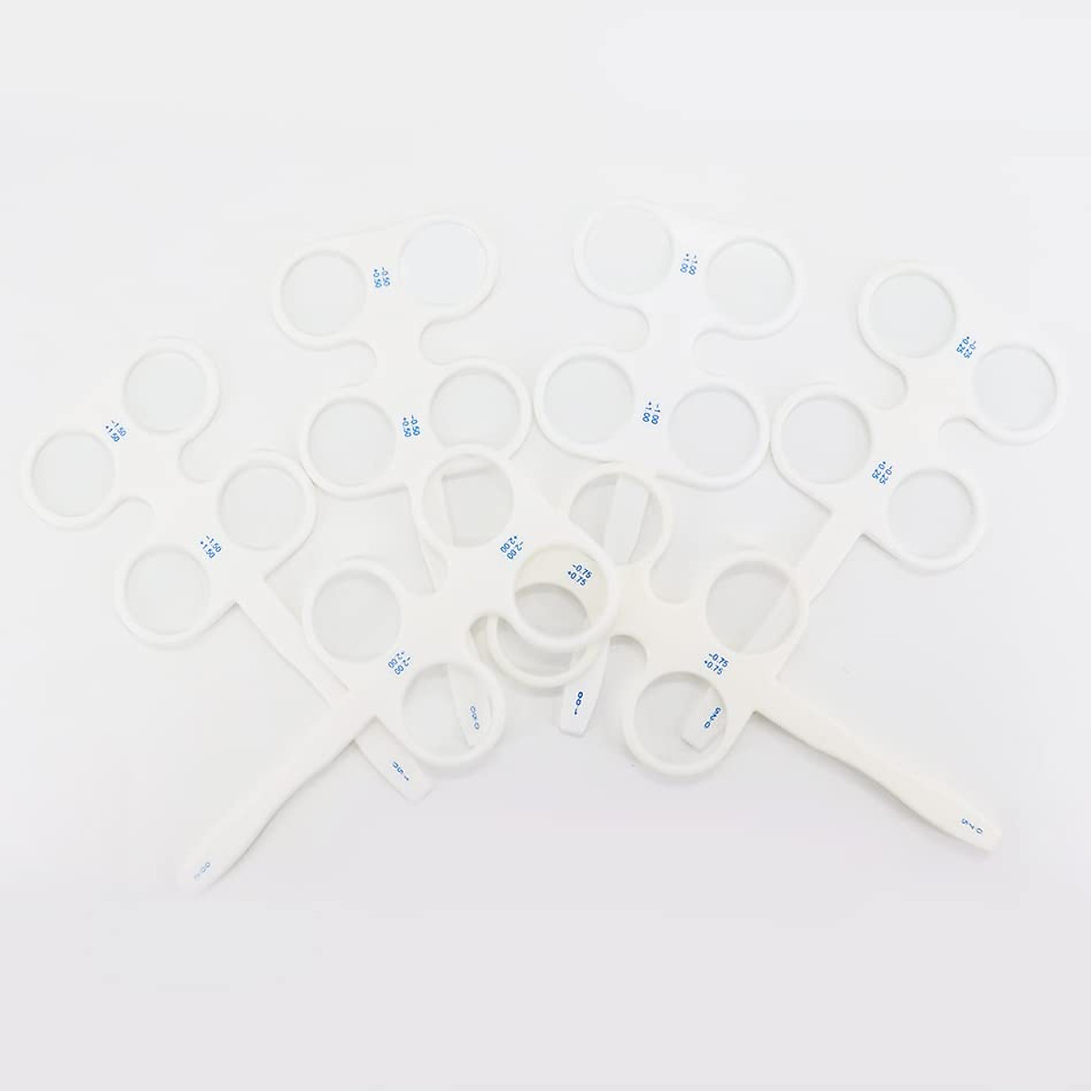 4 Lens Plastic Optical Flipper Ophthalmic Holder Eye Trainer occluder Optometry Equipment (Color : 0.50)