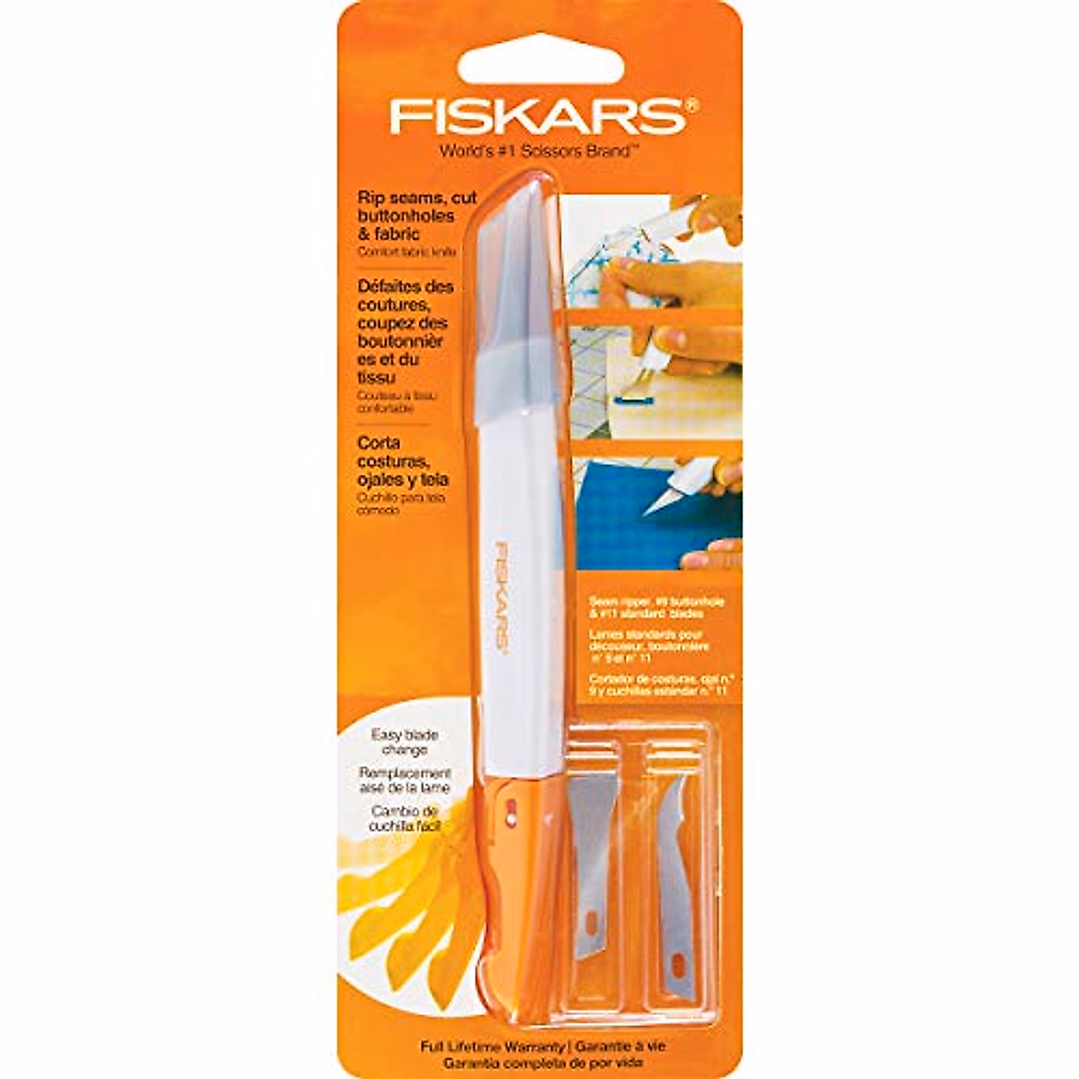 Fiskars Easy Change Fabric Knife (3 blades)