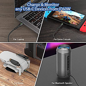 SOOPII USB C to USB C Cable 60W, 2Pack 6.6FT Type C Cable with Smart LED Indicator,Nylon Braided Fast Charging C Charger Cord for lPad Air/lPad Pro, MacBook Pro, Samsung Galaxy S21/S10/S9/Plus …