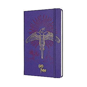 Moleskine Limited Edition Harry Potter Notebook, Hard Cover, Large (5" x 8.25") Ruled/Lined, Brilliant Violet (Book 5) 240 Pages