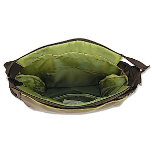 Trend Lab Black with Avocado Ultimate Hobo Style Tote Diaper Bag with Shoulder Strap