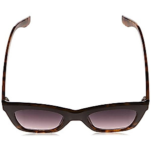 MARTHA STEWART womens Ms104 Classic UV Protective Square Sunglasses A Timeless Modern Gift Wear All Year 61 mm, Black and Tortoise, mm US