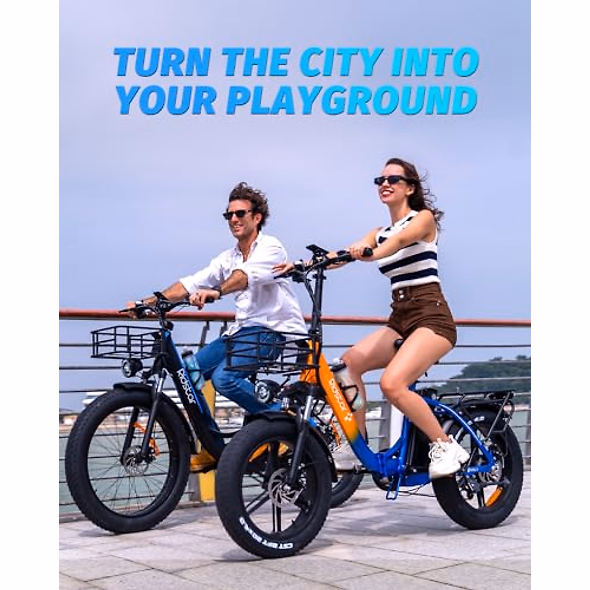 Folding Electric Bike for Adults, 1000W Folding Ebike with 48V 15AH Removable Battery, 20" Commuter Cruiser Bike 30MPH & 50 Mile Step-Thru City Bicycle w/Bag