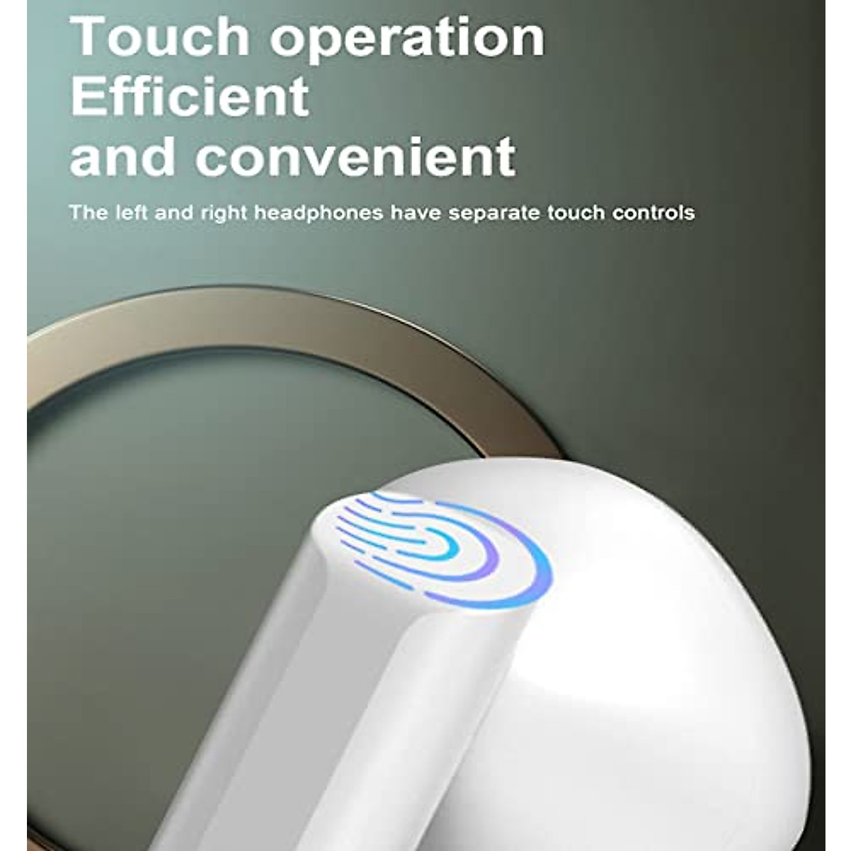 Nizumei Wireless Earbuds Bluetooth Headphones Earphone with Charging Case, Stereo in-Ear Headphones with Microphone, Headsets for Phone iPhone Android Sport Work Running