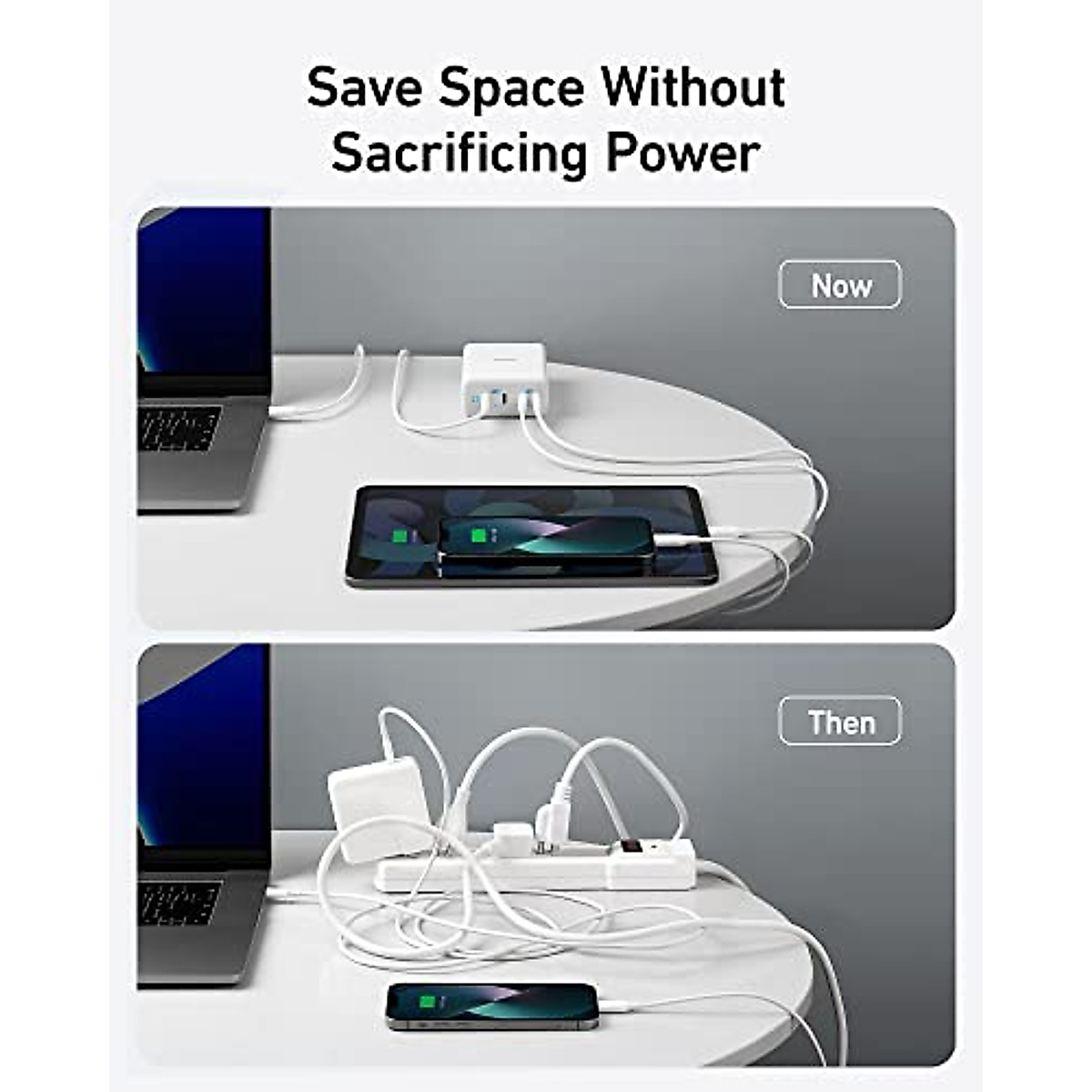 Anker USB C 120W, 547 Charger, PowerPort III 4-Port Charging Station for MacBook Pro/Air, iPhone 13/13 Mini / 13 Pro / 13 Pro Max / 12, Galaxy, Pixel 4/3, iPad, iPad Mini, and More