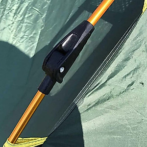 Yardwe 2Pcs Tent Support Joint Folding Canopy Tent Coupling Connectors DIY Tent Joint Support Rod Stand Holder Outdoor Tent Accessories Supplies (3 Inch Length)