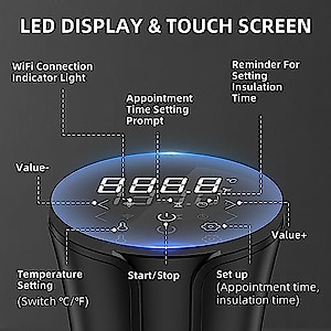WIFI Sous Vide Machine|1100 Watts Sous Vide-Precision Cooker with Bag, Recipes| Thermal Immersion Circulator, Fast Heating with Accurate Temperature and Timer, LED Touch Screen/APP Control