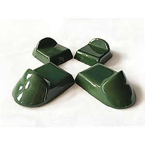 KAMaster Ceramic Grill Feet Shoes Set of 4 Accessories Parts Raise The Primo,Big Green Egg,Kamado Grill Joe Charcoal Grill Used for BBQ Grill Table Outdoor and Garden