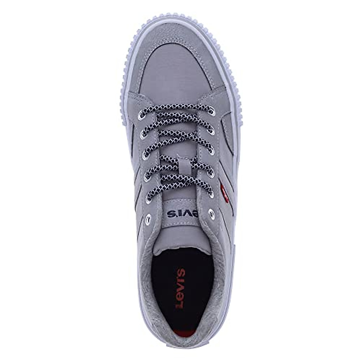 Levi's Mens Turner CZ Casual Fashion Sneaker Shoe, Grey/Black, 10.5 M