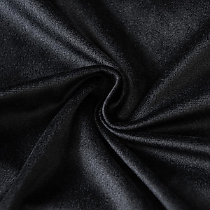 JUSPURBET Black Velvet Throw Pillow Covers 24x24 inch Set of 2 for Living Room Couch Sofa Bedroom Decorative Square Solid Soft Cushion Cases with Invisible Zipper